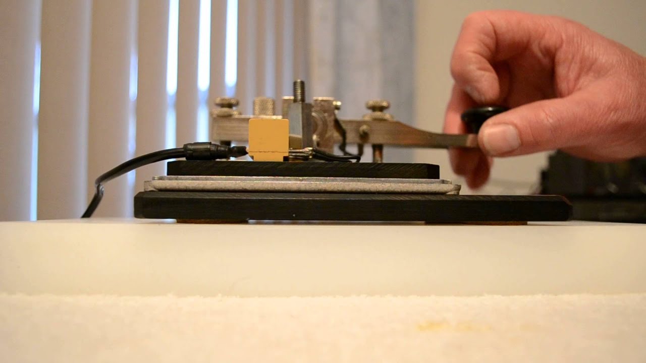 MORSE CODE KEY MARCONI MARINE SHIPS 365 FZ MORSE KEY BY 2W0DAA - YouTube