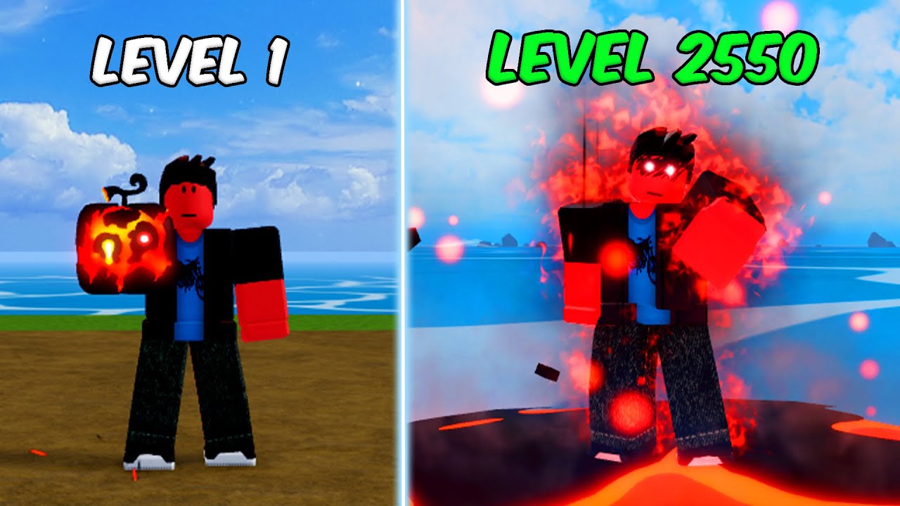 Level 1 to Max Level as Noob Bacon using only Magma Fruit! Full Human ...