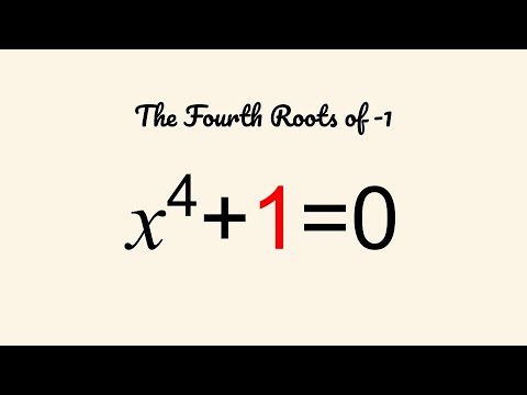 The Fourth Roots of -1 - YouTube