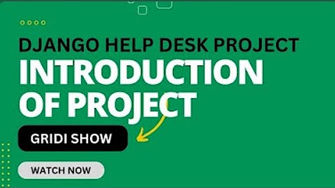 Django Help Desk Ticket System Project - YouTube