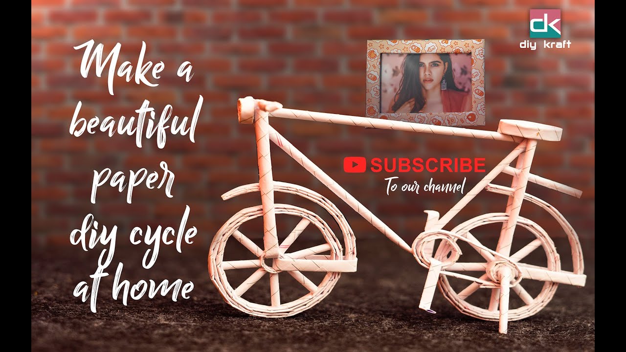 How to Make Paper Cycle - Paper Crafts || Paper Cycle Crafts ||Best out ...