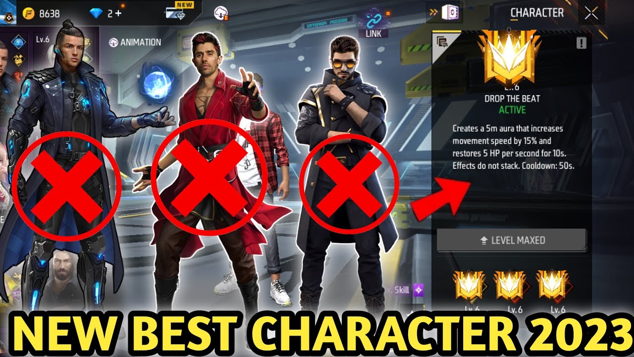 BEST CHARACTER COMBINATION IN FREE FIRE AFTER UPDATE | CS RANK BEST ...