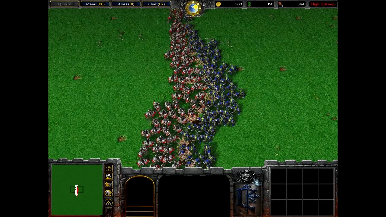 100 Knight Vs 100 Raider (100 vs 100 Footage) (Warcraft 3) - YouTube