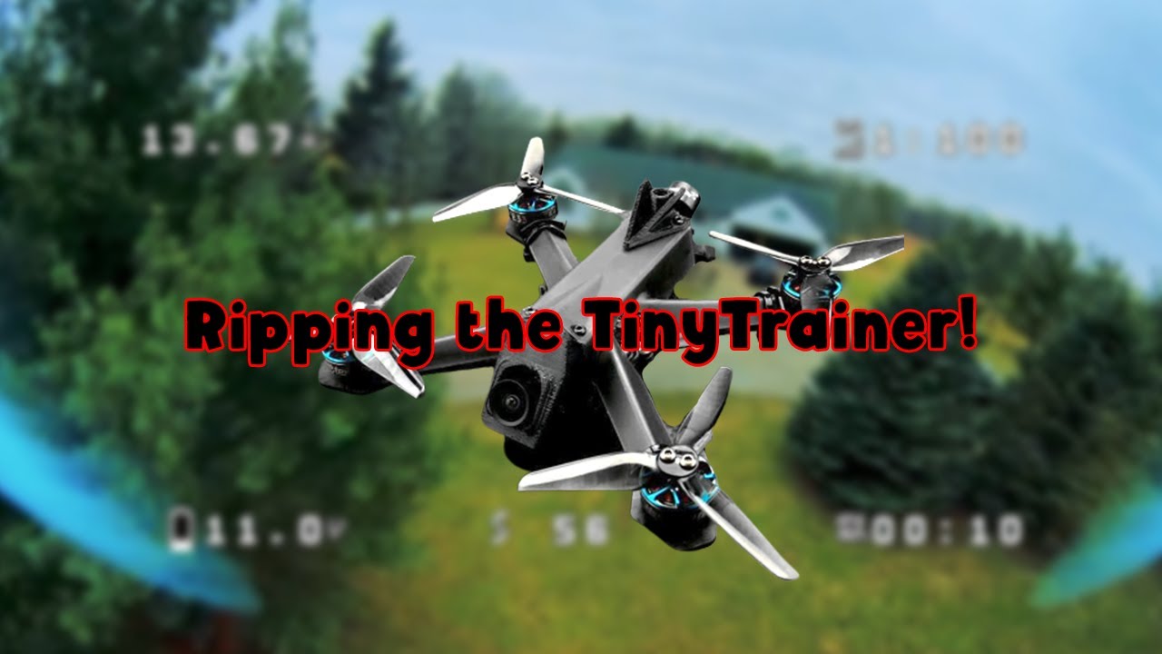 Thunderstruck - FPV Tiny Trainer Freestyle - YouTube