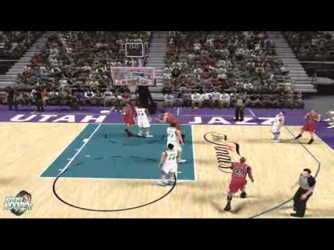 Michael Jordan Punches John Stockton NBA finals - YouTube