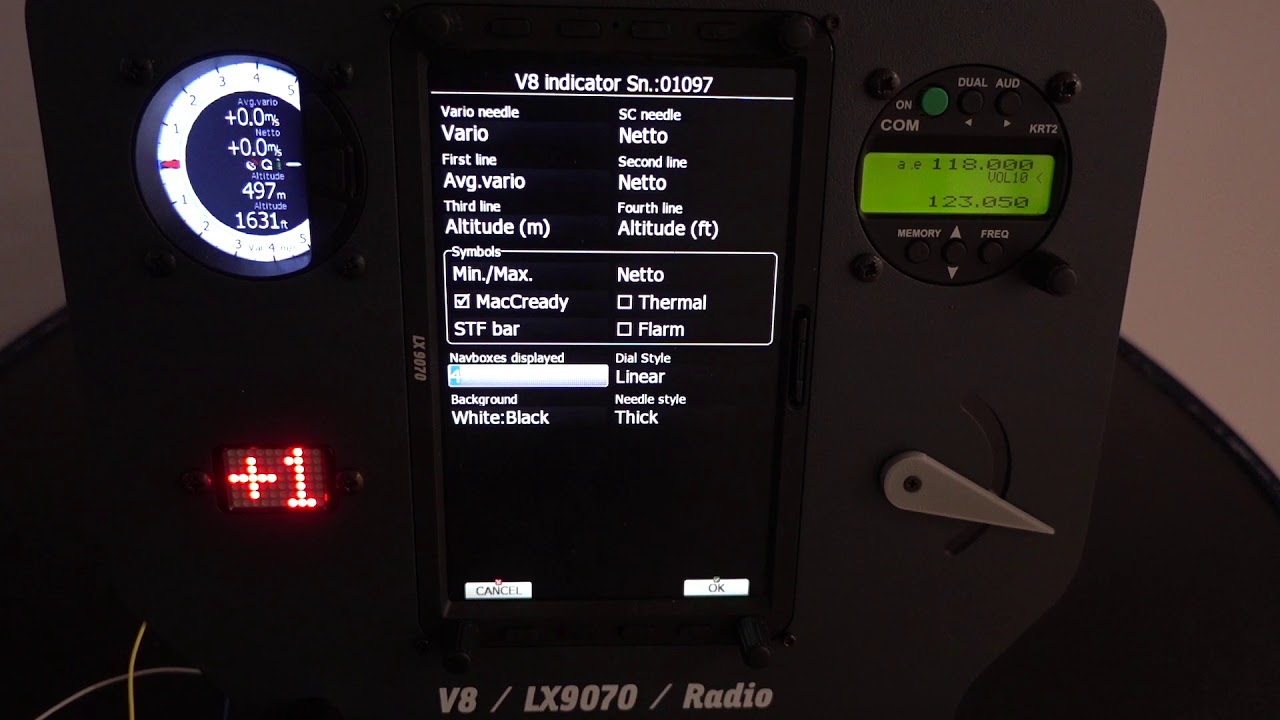 LXNAV: Vario Indicator settings (V8/V80) - YouTube