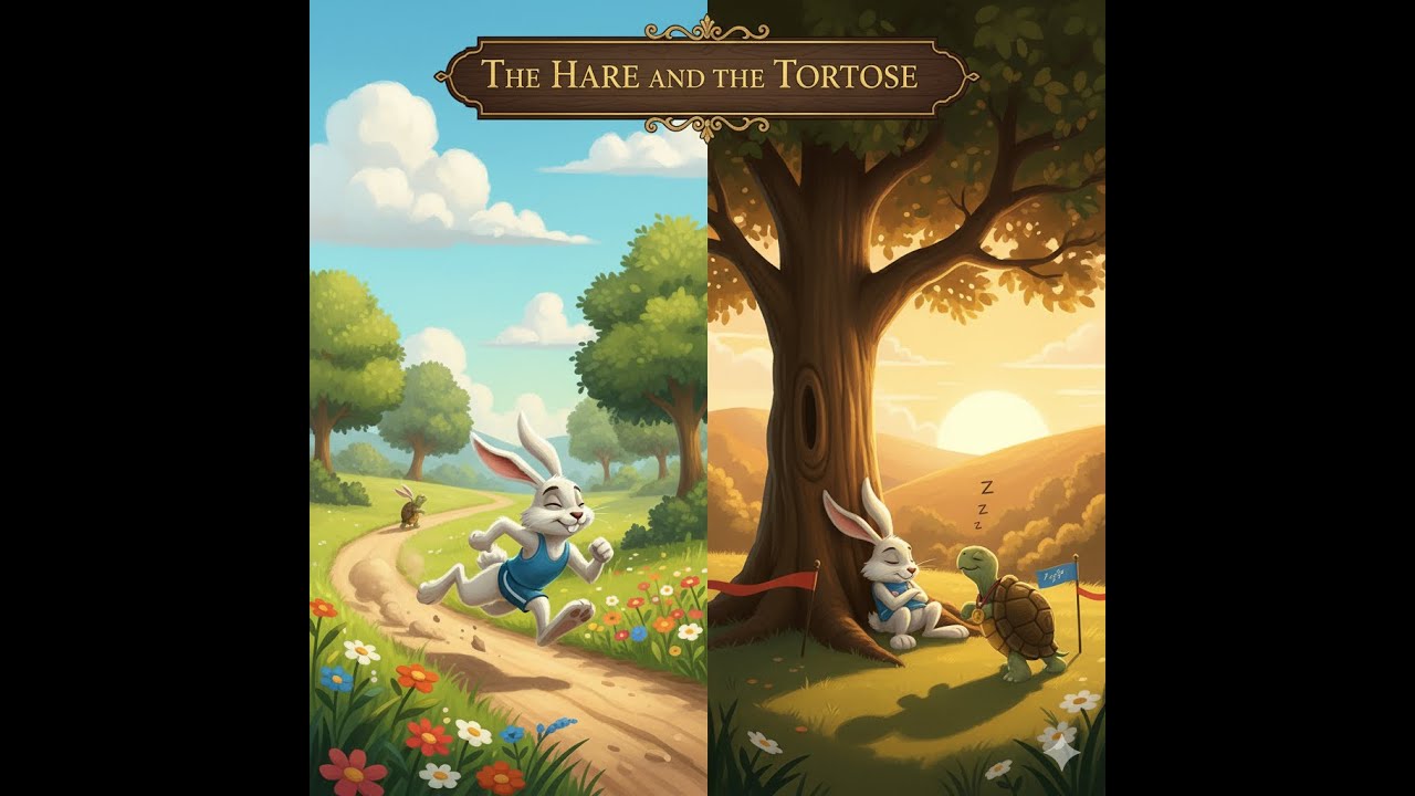 The Hare and the Tortoise | SLOW & STEADY WINS THE RACE |Classic ...