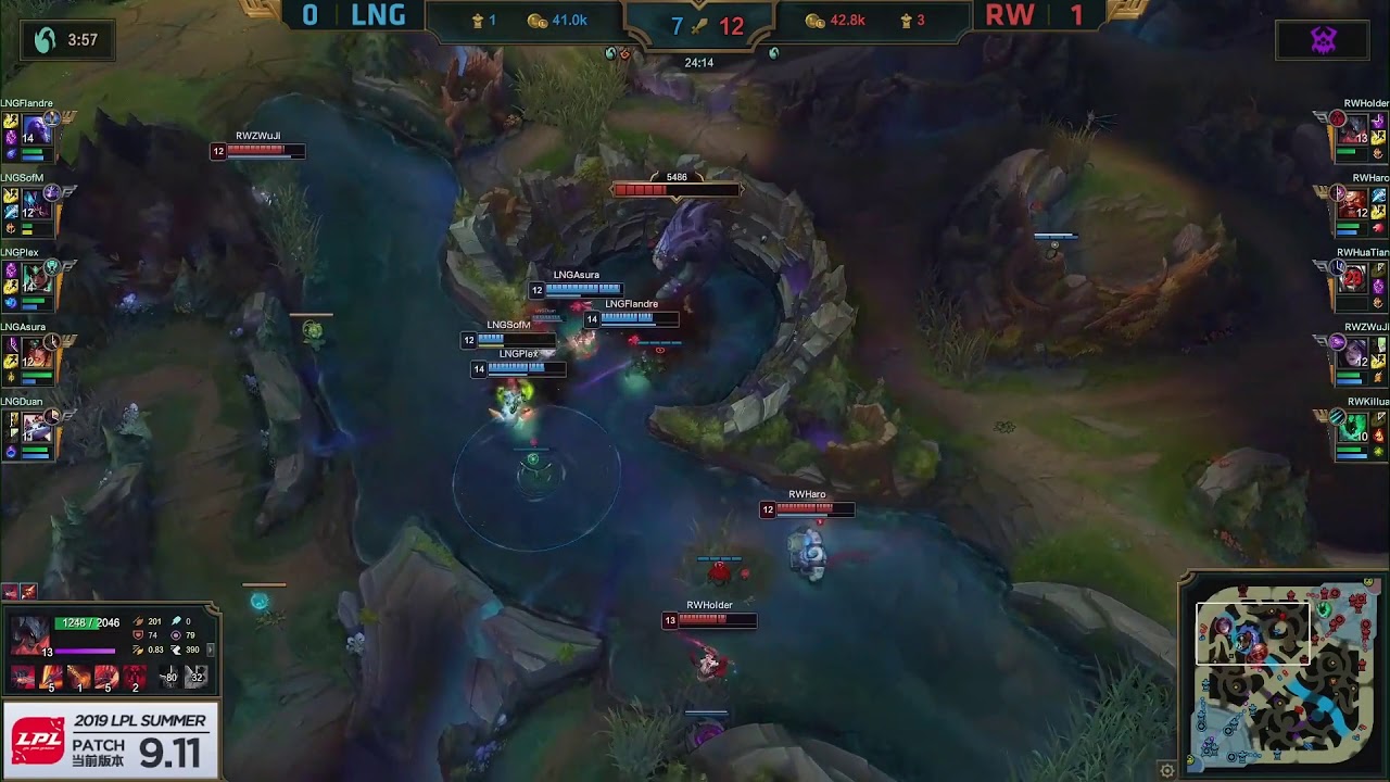 VÁN 2 LNG vs RW Highlight LPL MÙA HÈ 2019 - YouTube