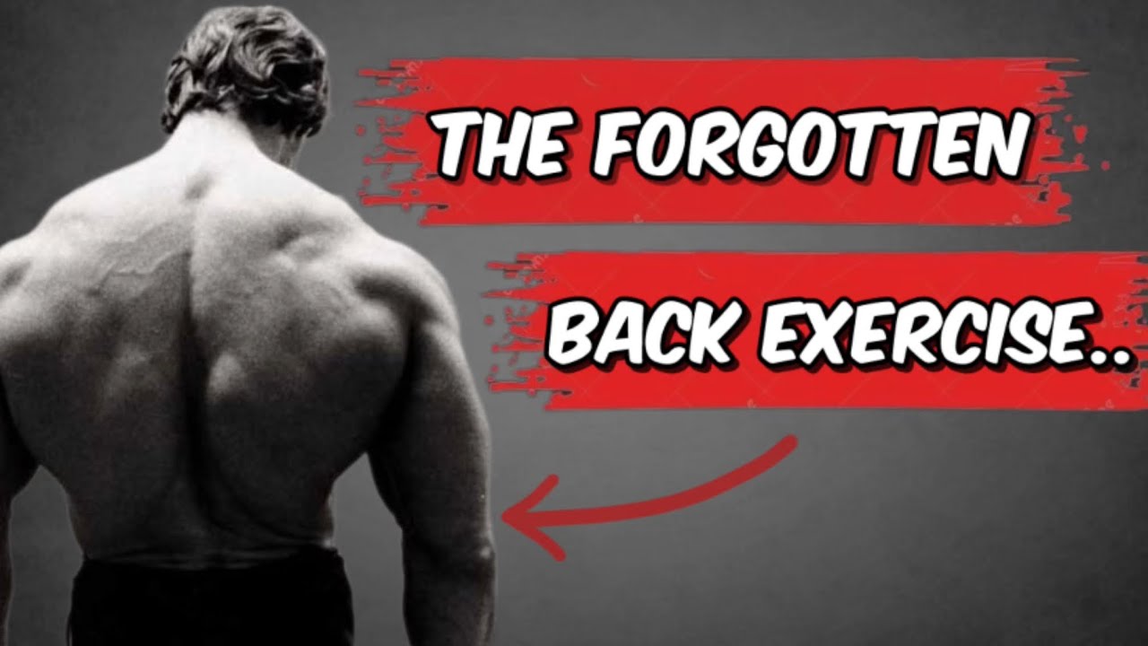 the forgotten exercise for bigger back - YouTube