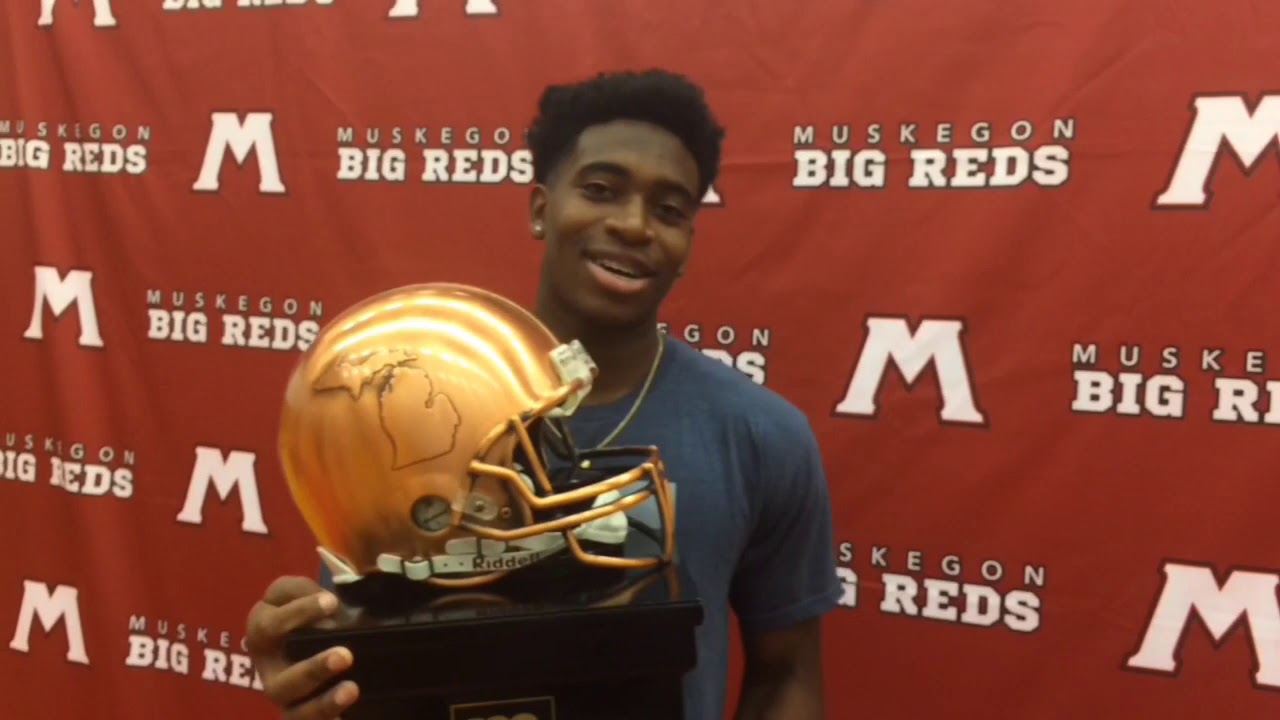 Muskegon’s La’Darius Jefferson reacts to winning MLive’s Michigan High ...