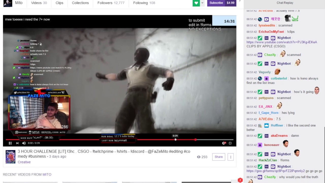 Faze Mito reacts to 7.1 [3HC] - YouTube