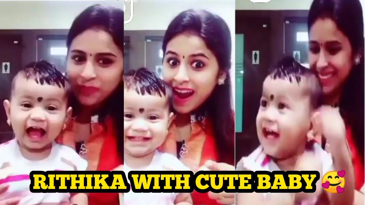 Tamil rithika with cute baby | vijay tv Rithika | rithika tamil tiktok ...