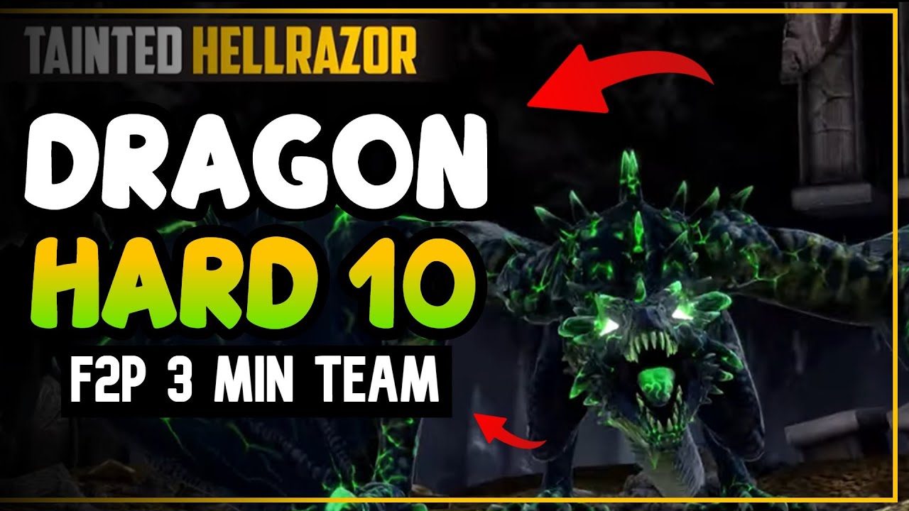 F2P Dragon Hard 10 Team | Raid: Shadow Legends - YouTube