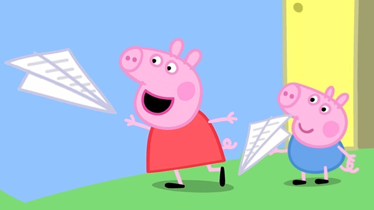 Peppa Make's Paper Aeroplanes ️🐷 Peppa Pig Official Channel Family Kids ...