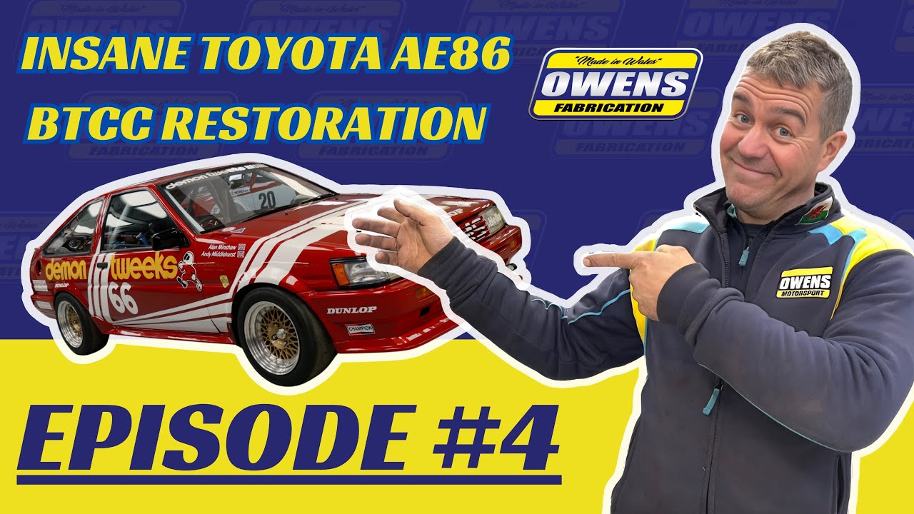 OMG! OWENS MINI GARAGE EPISODE 4 - INSANE Toyota AE86 BTCC RESTORATION ...