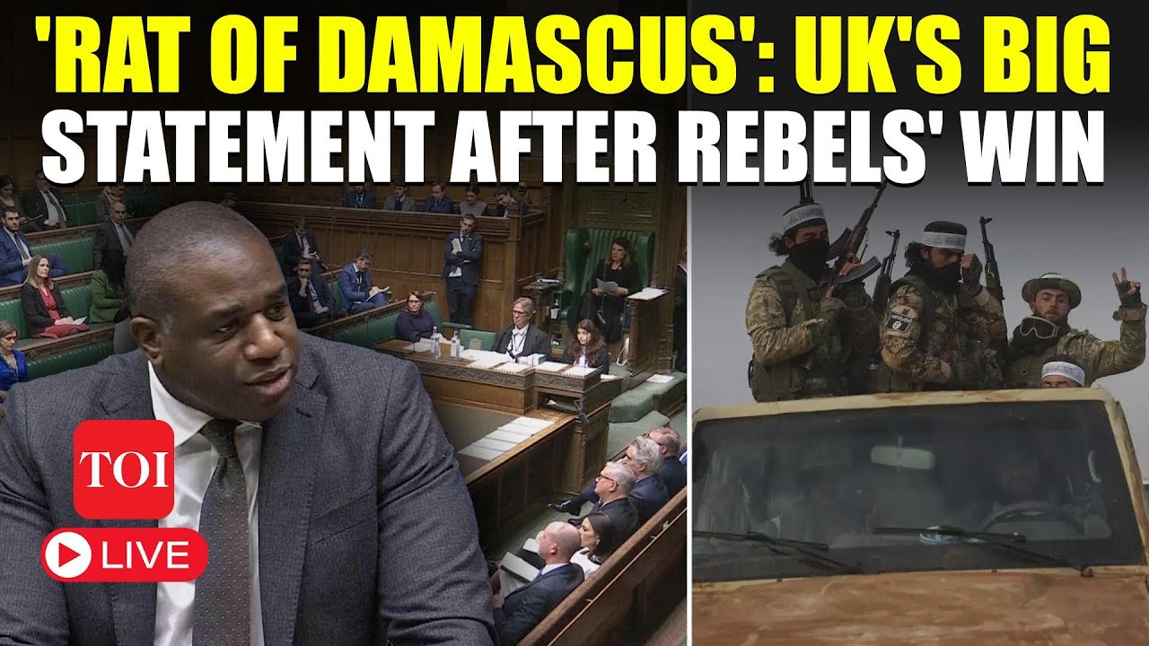 LIVE: UK's Powerful Response To Syrian Rebels' Takeover; 'Rat Of ...