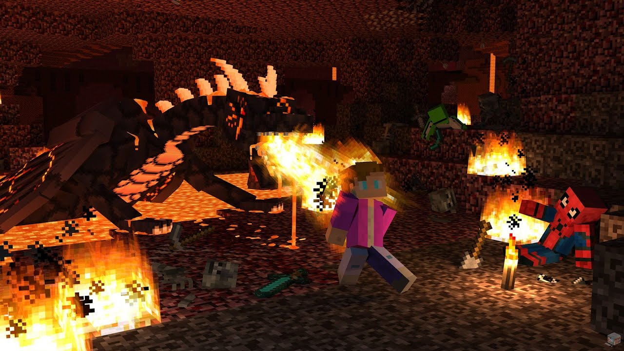 MINECRAFT BUT, THERES CUSTOM DRAGONS - YouTube