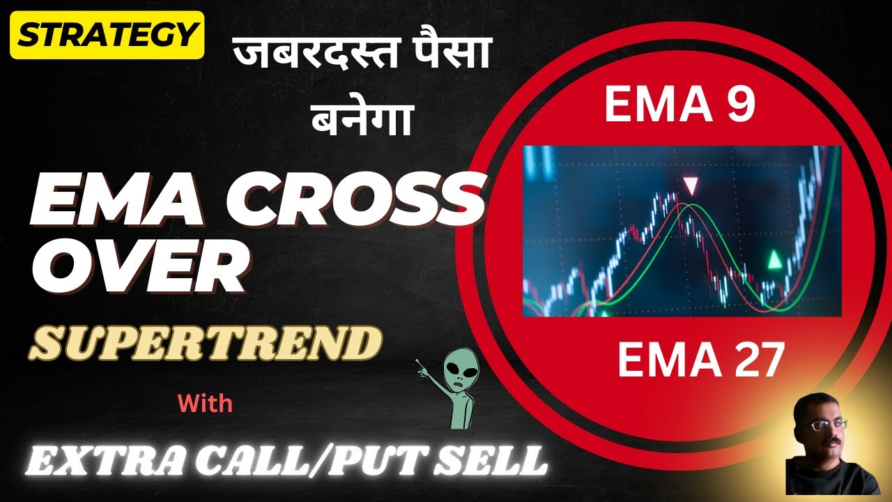 Ema Cross Over Strategy|Supertrend|Extra Call Put Sell|Exponential ...
