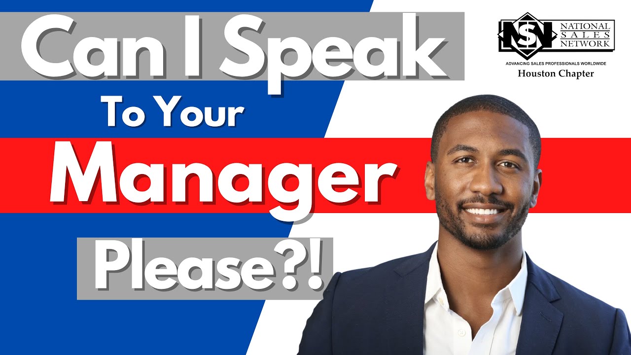 Can I Speak To Your Manager Please - YouTube