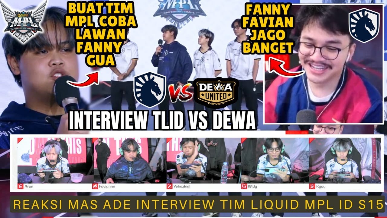 PANAS! FAVIAN TANTANG SEMUA TIM MPL! REAKSI MAS ADE INTERVIEW TIM ...