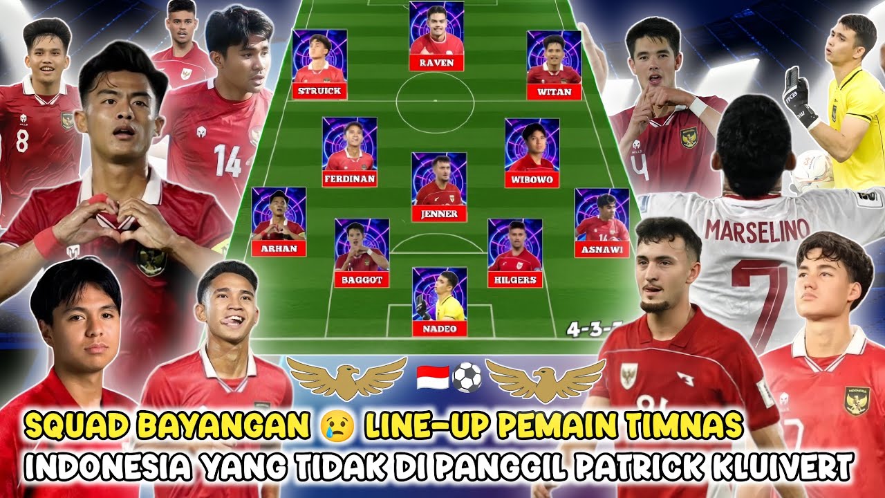 SQUAD BAYANGAN 😢 LINE-UP PEMAIN TIMNAS INDONESIA YANG TIDAK DI PANGGIL ...