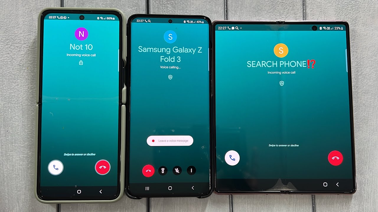 Incoming Call Google Meet Samsung Z Flip 3 & Z Fold 3 & S20+ - YouTube