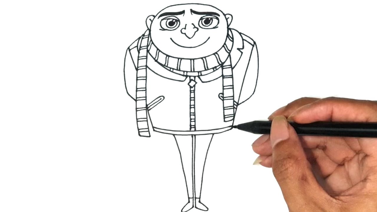 How to Draw Gru - Despicable Me - YouTube