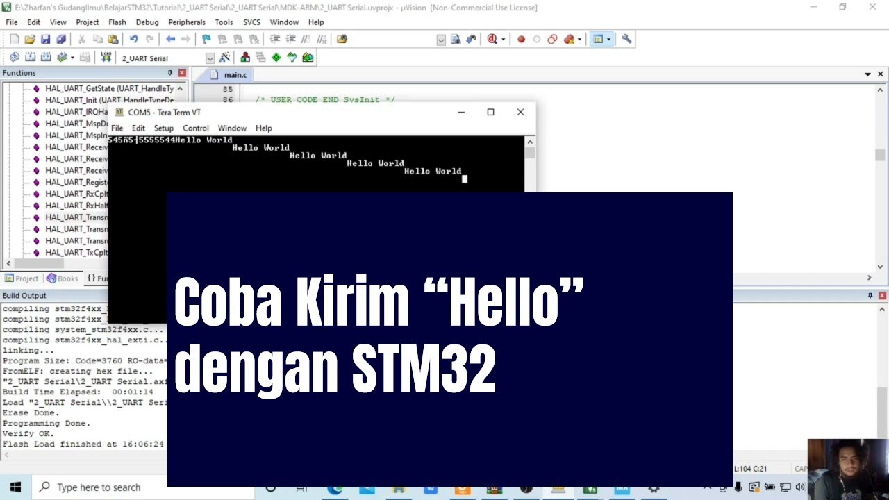 Belajar STM32 - 2 UART Transmit - YouTube