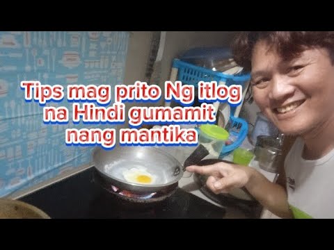 Tips mag prito nang itlog na walang mantika - YouTube