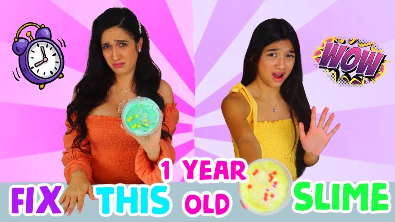 FIX THIS 1 YEAR OLD SLIME CHALLENGE WITH MY BFF MY MOM! - YouTube