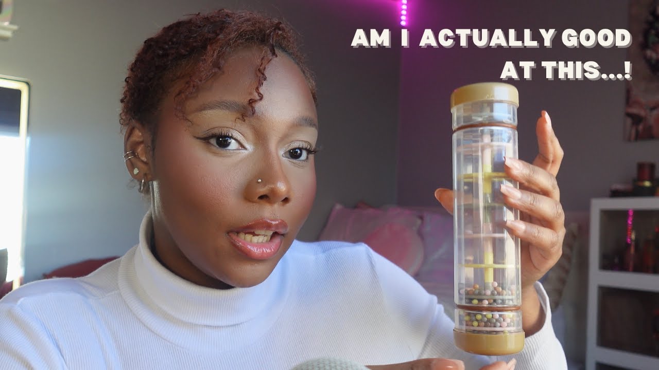 My first ASMR video(^///^)Amateur•Random triggers and whispering - YouTube