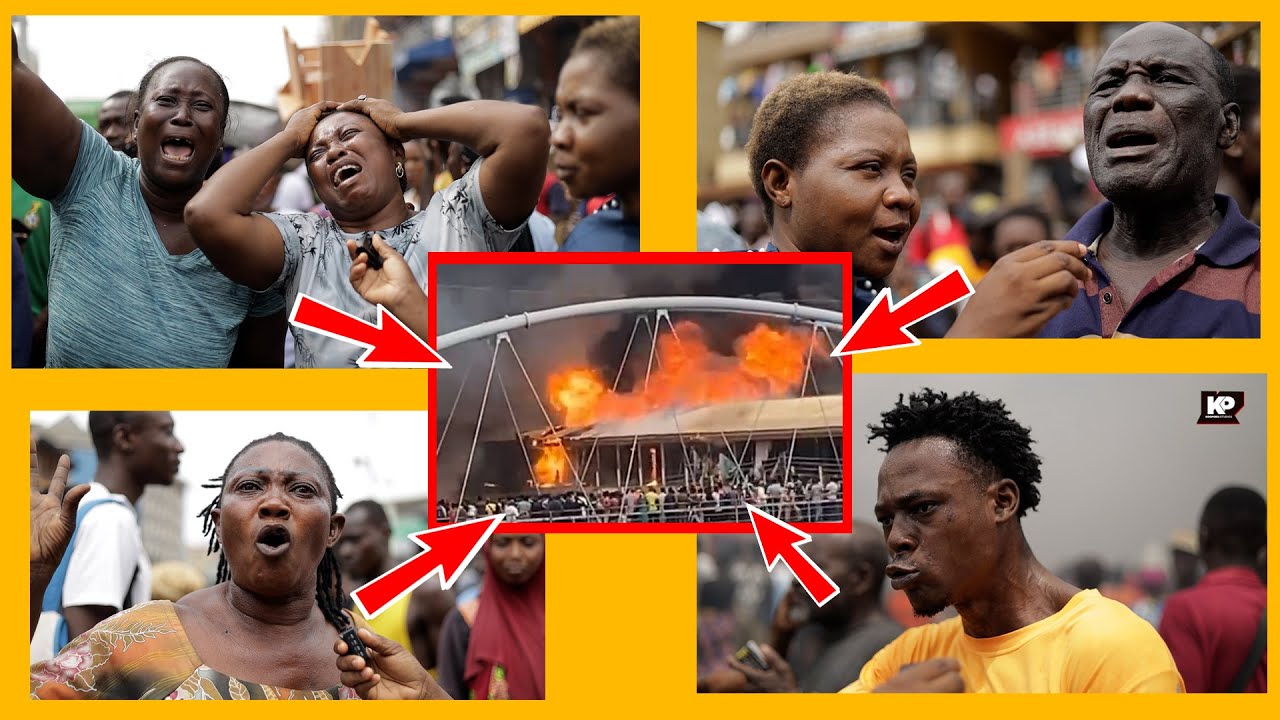 SAD NEWS:💔THIS CAUSED THE KUMASI-ADUM PZ FIRE🔥 OUTBREAK😳.THE BLUE LIGHT ...