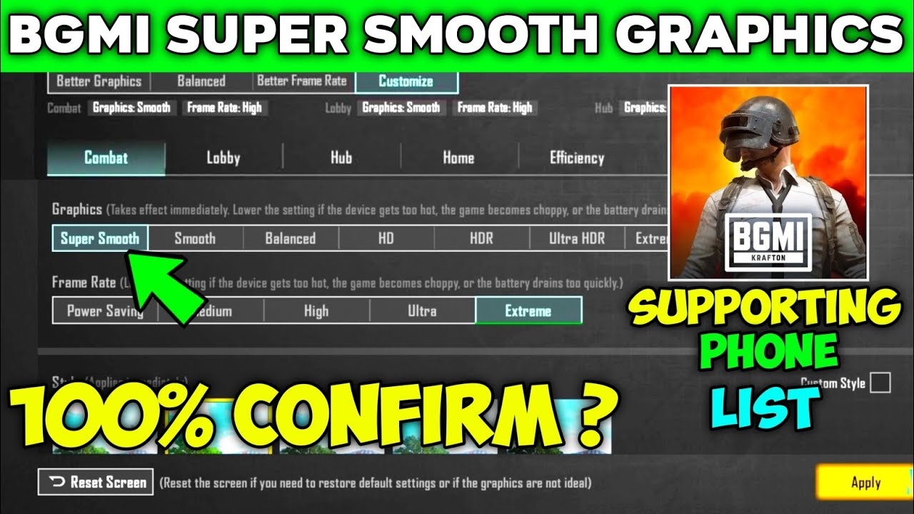 🤩Good News 🤯 Super Smooth Graphics Confirm ? | Pubg Super Smooth ...