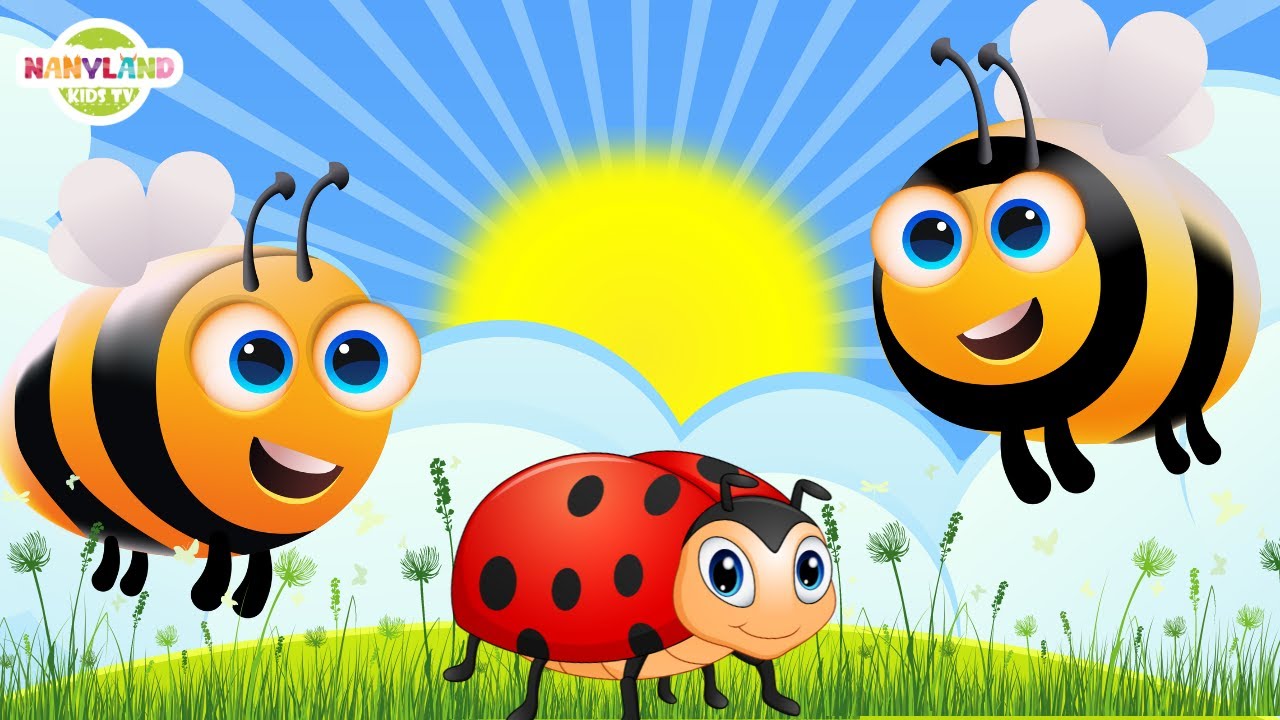 Butterfly Ladybug Bumblebee | NanyLand Nursery Rhymes & Baby song ...