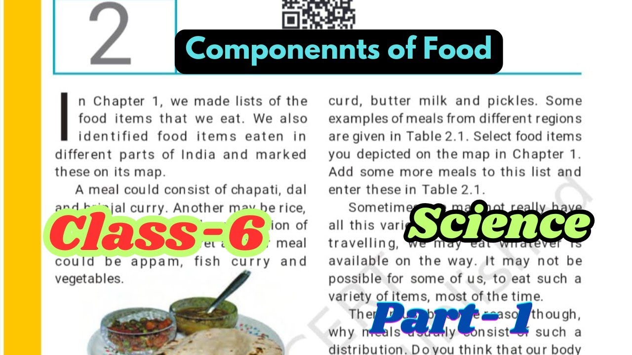 Ch-2 /Components Of Food / Science / Class-6 /Part-1/ By--Sudha Mishra ...