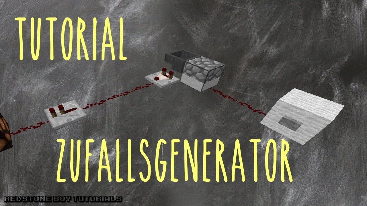 Minecraft Redstone Tutorial | Zufallsgenerator - YouTube