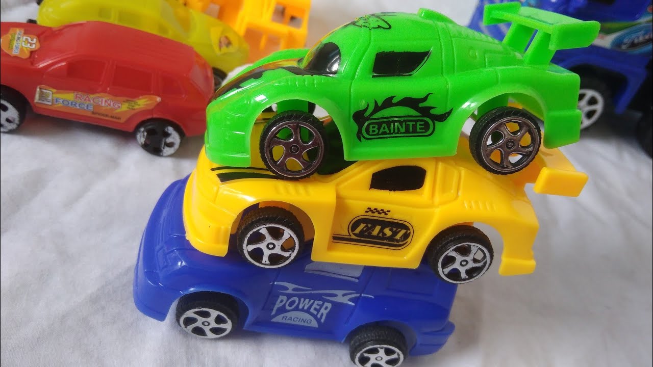 toys racing car kids vehicle car driving kids video - YouTube