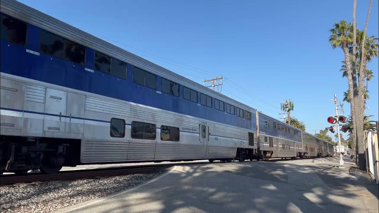 CDTX 2110 rolls through Olive Street Railroad Crossing, Ventura CA 3-26-24 - YouTube