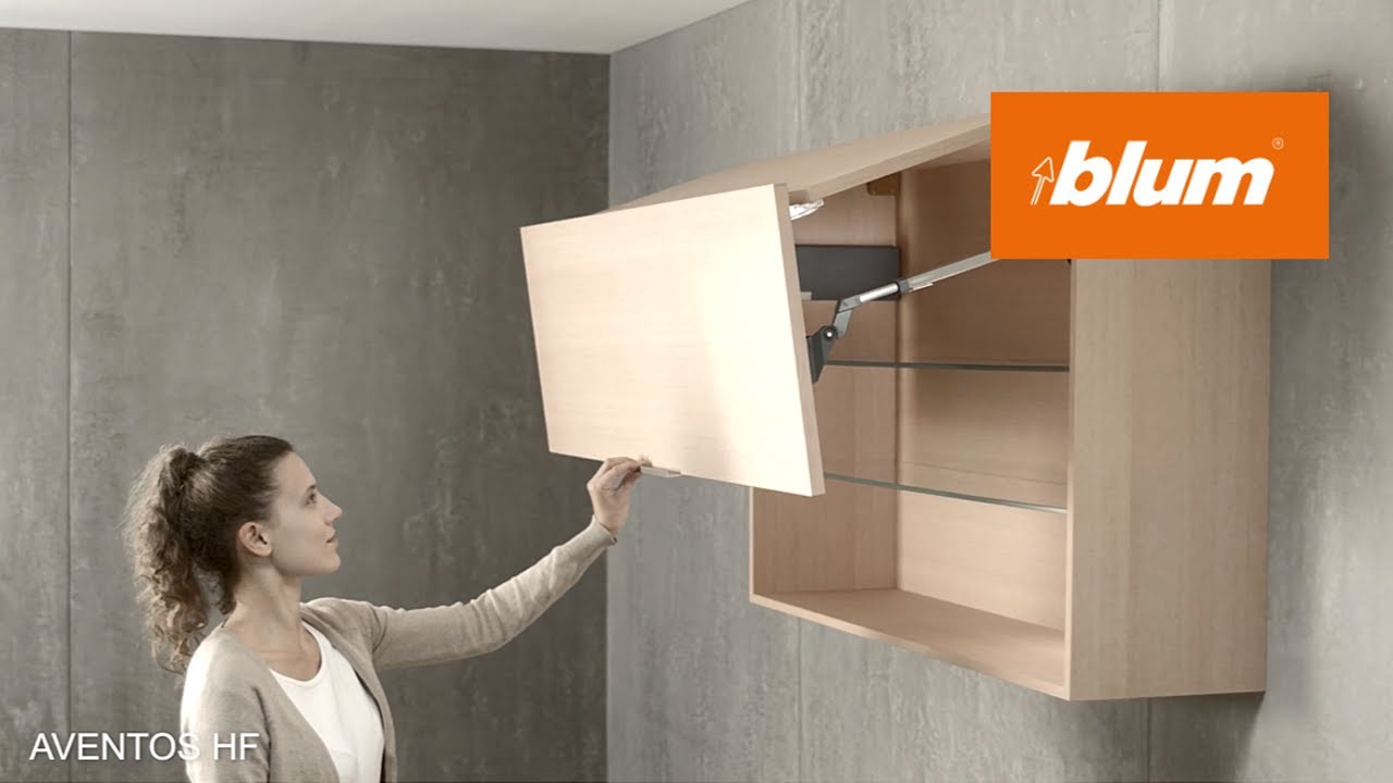 AVENTOS HF: Bi-fold lift system | Blum - YouTube