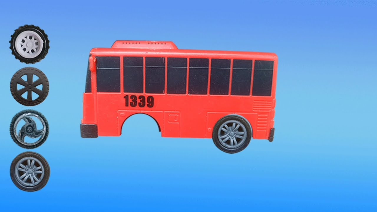 Menebak Gambar Dengan Benar Roda Bus Tayo Merah - YouTube