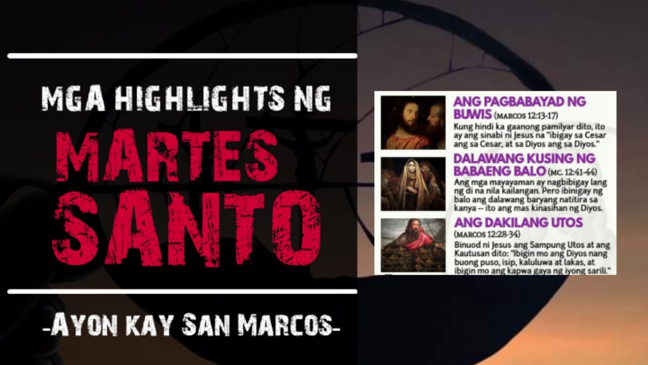 Take note: ANONG GANAP NOONG MARTES SANTO?| HOLY WEEK - YouTube