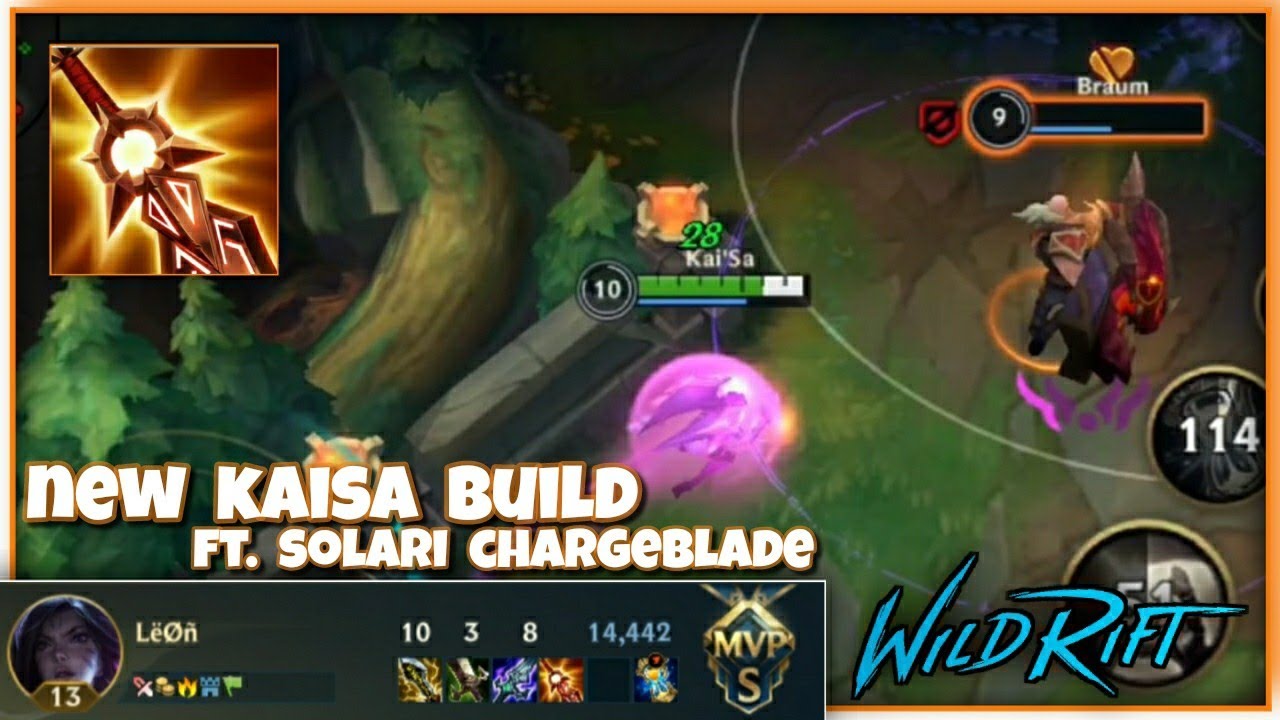 WILD RIFT | NEW KAISA BUILD WITH NEW ITEMS (Solari Chargeblade) PATCH 2 ...