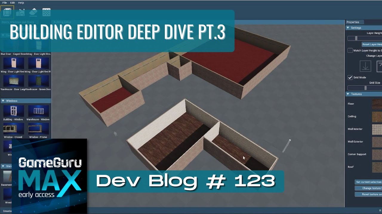 GameGuru - Broadcast #123 - Building Editor Deep Dive Part 3 - YouTube