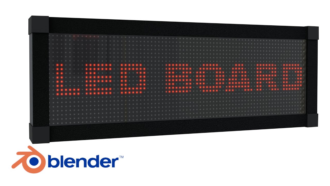 Procedural LED Board Animation in Blender | Step-by-Step Tutorial ...