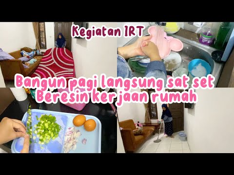JADI IRT HARUS SAT SET | BANGUN PAGI LANGSUNG BERESIN SEMUA PEKERJAAN RUMAH❗️