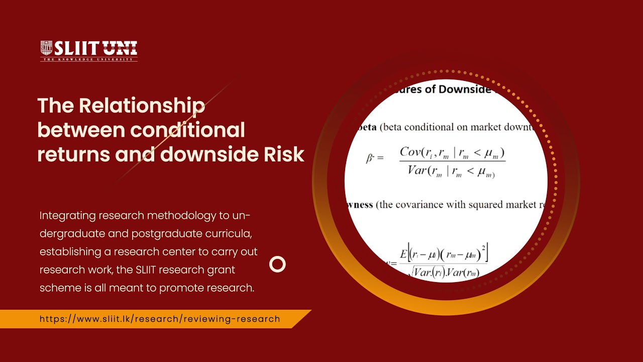 The Relationship between conditional returns and downside Risk | SBS ...