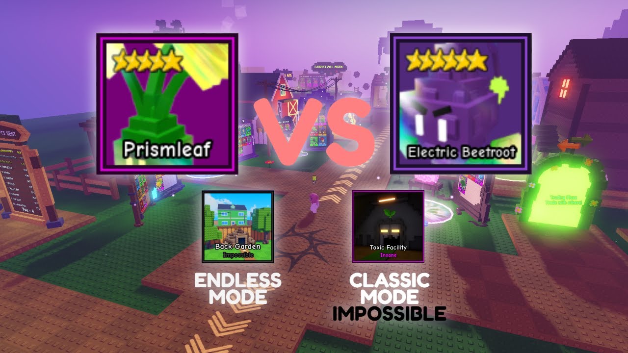 Prismleaf vs Electric Beetroot | Garden Tower Defense 1.15.0 - YouTube