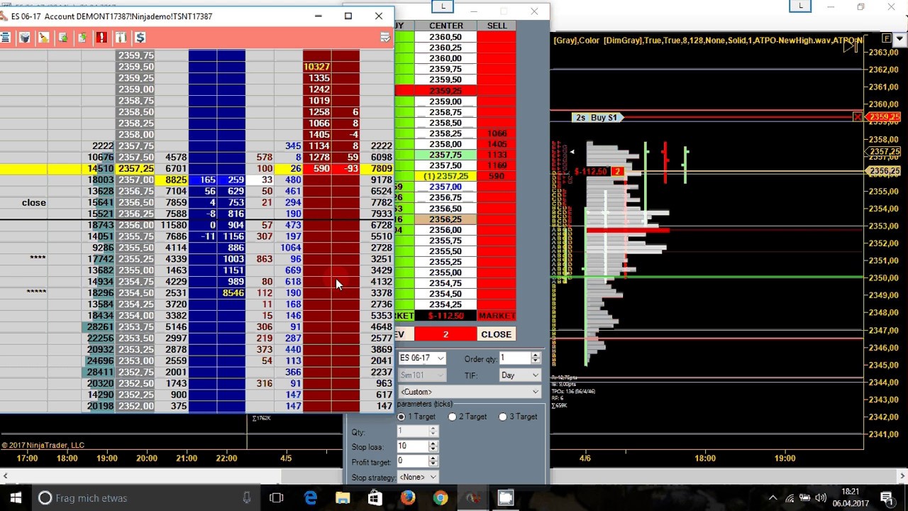 E mini SP Trade 06,04,17 - YouTube