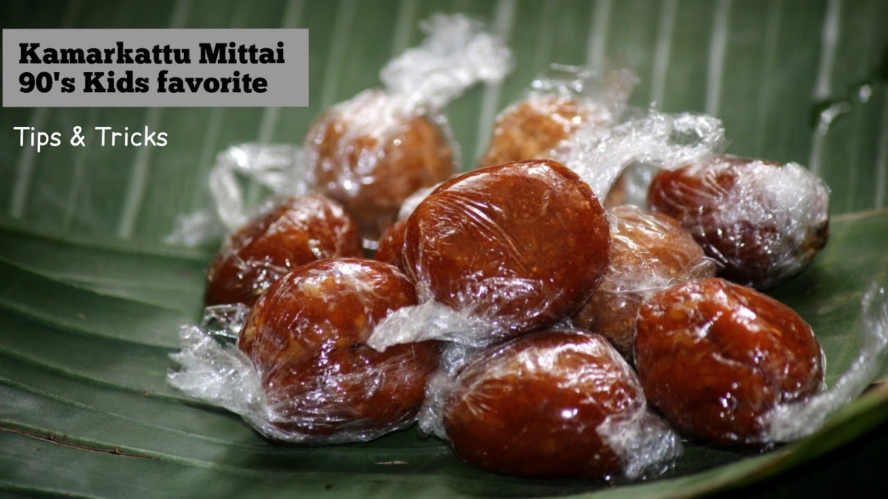 Kamarkattu Mittai/ Kalkona / Coconut Jaggery Candy/ 90's Kids favorite ...