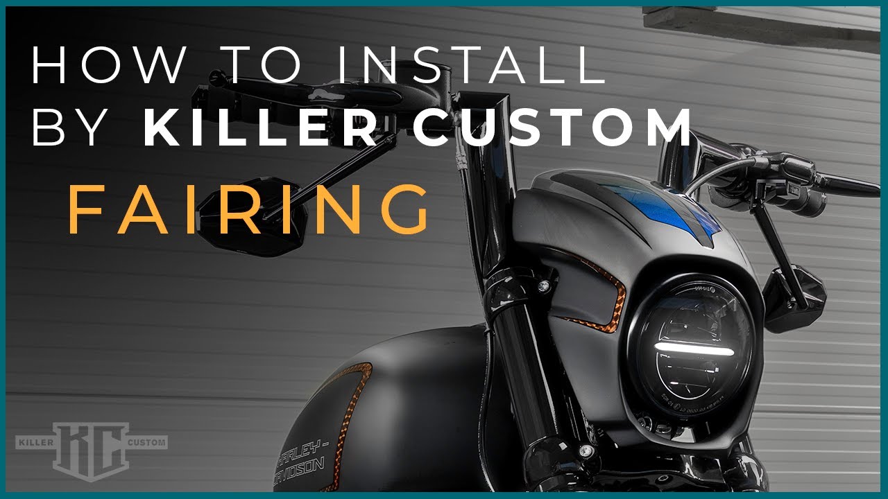How To Install Killer Custom "Aggressor" Headlight Fairing For Harley ...